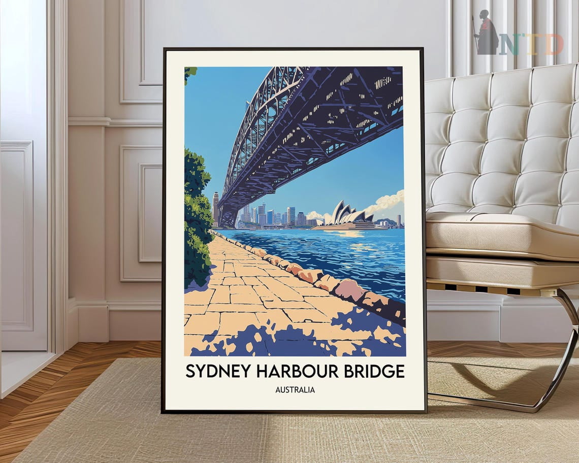 Dopaprint UNFRAMED PAPER POSTER Sydney Harbour Bridge Print ...