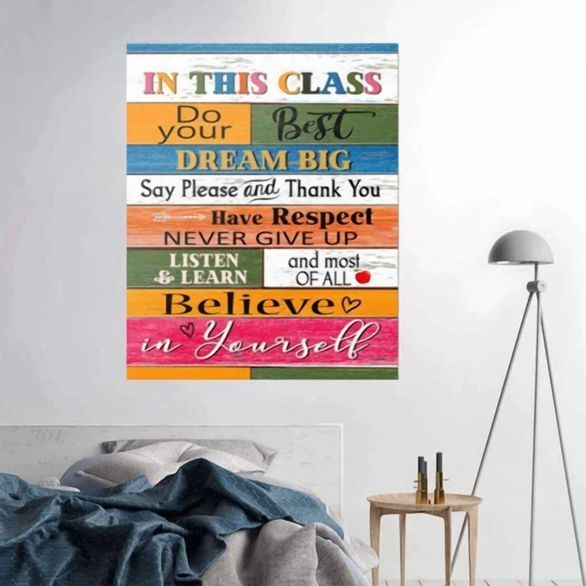 Dopaprint UNFRAMED PAPER POSTER Teacher Poster - In This Class Do Your ...
