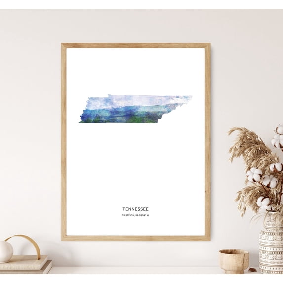 Dopaprint UNFRAMED PAPER POSTER Tennessee Print, Tennessee Print ...