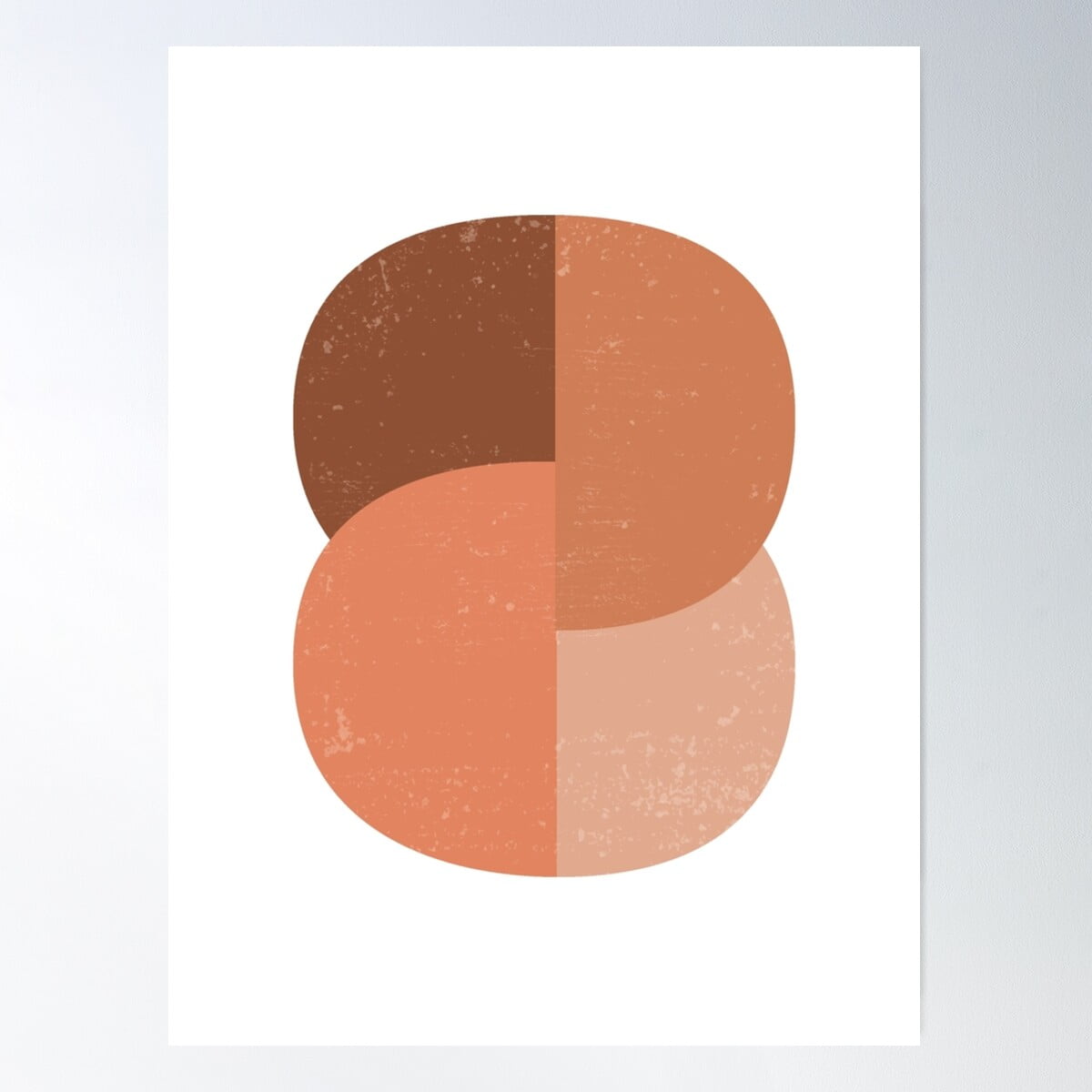 Dopaprint UNFRAMED PAPER POSTER Terracotta Abstract 11 - Modern ...