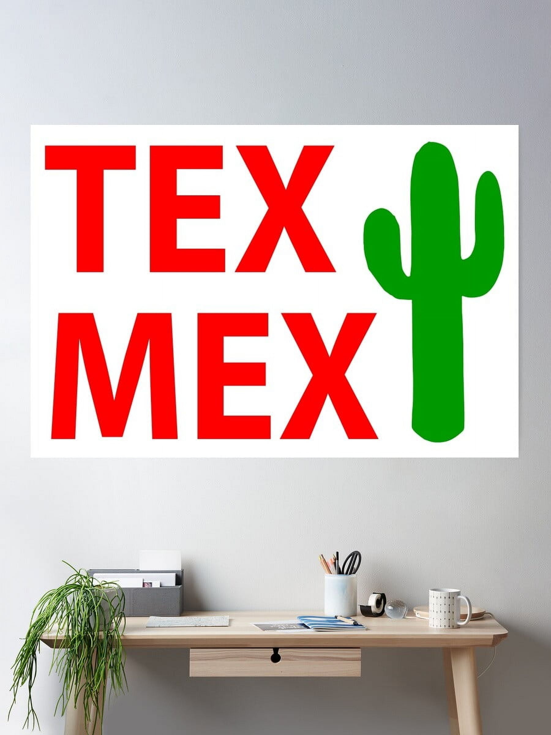 Dopaprint UNFRAMED PAPER POSTER Tex Mex Poster Wall Art, Modern Wall ...