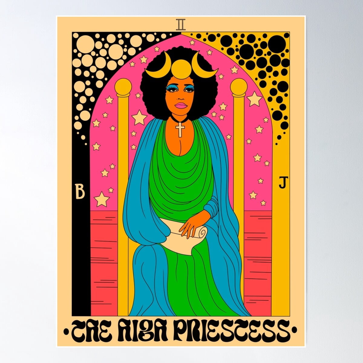 Dopaprint UNFRAMED PAPER POSTER The High Priestess Poster Wall Art ...