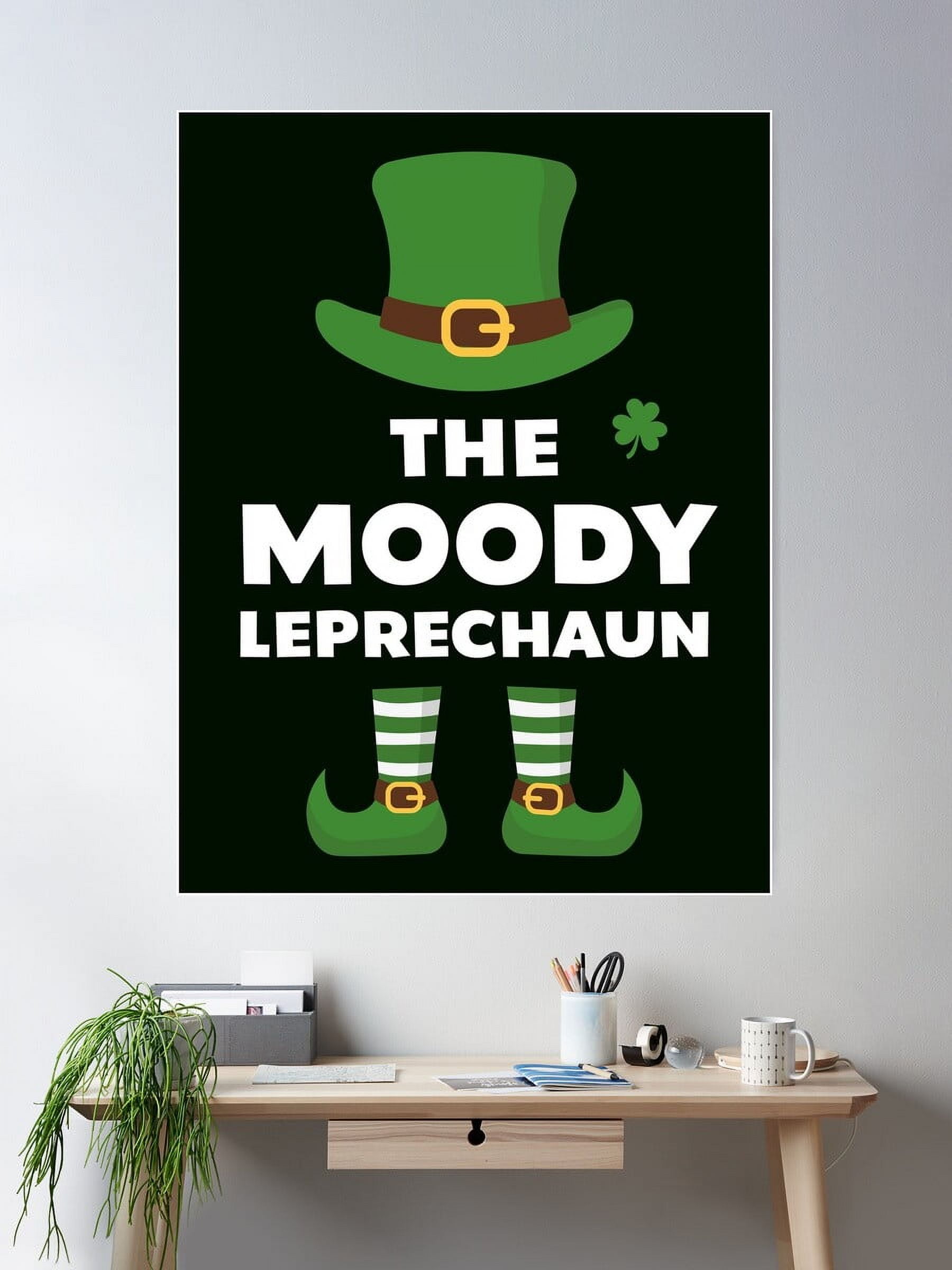 Dopaprint UNFRAMED PAPER POSTER The Moody Leprechaun Poster Wall Art ...