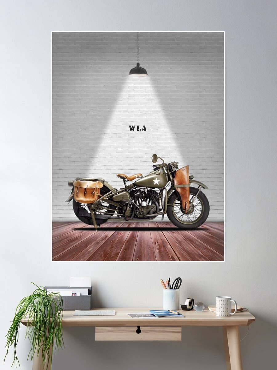 Dopaprint UNFRAMED PAPER POSTER The Wla Military Motorcycle Poster Wall ...