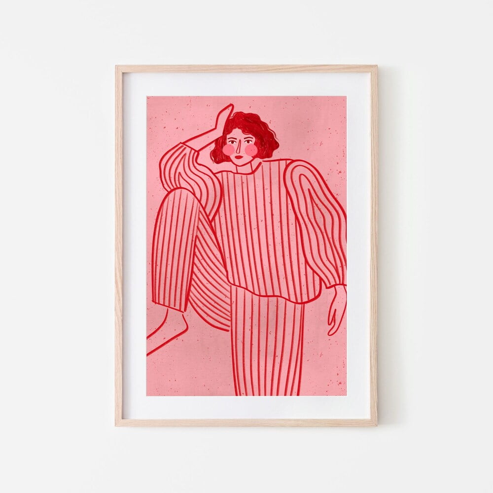 Dopaprint UNFRAMED PAPER POSTER The Woman With The Striped Pyjama Art ...