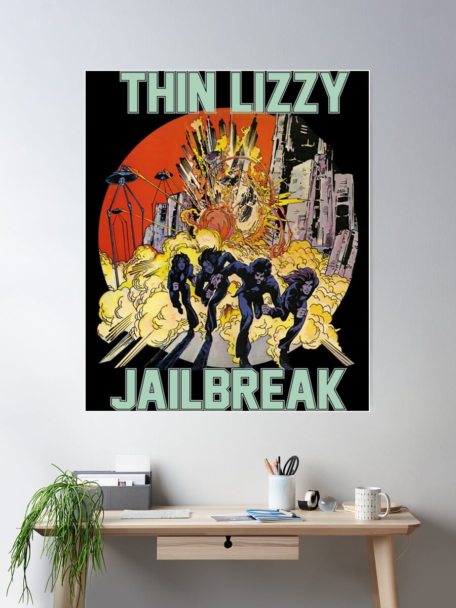 Dopaprint UNFRAMED PAPER POSTER Thin Lizzy Jailbreak Explosion Vintage ...