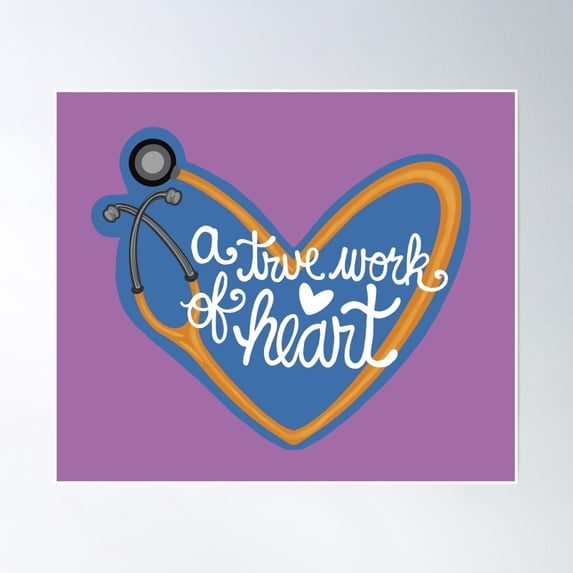 Dopaprint UNFRAMED PAPER POSTER This Heart Stethoscope: A True Work Of ...
