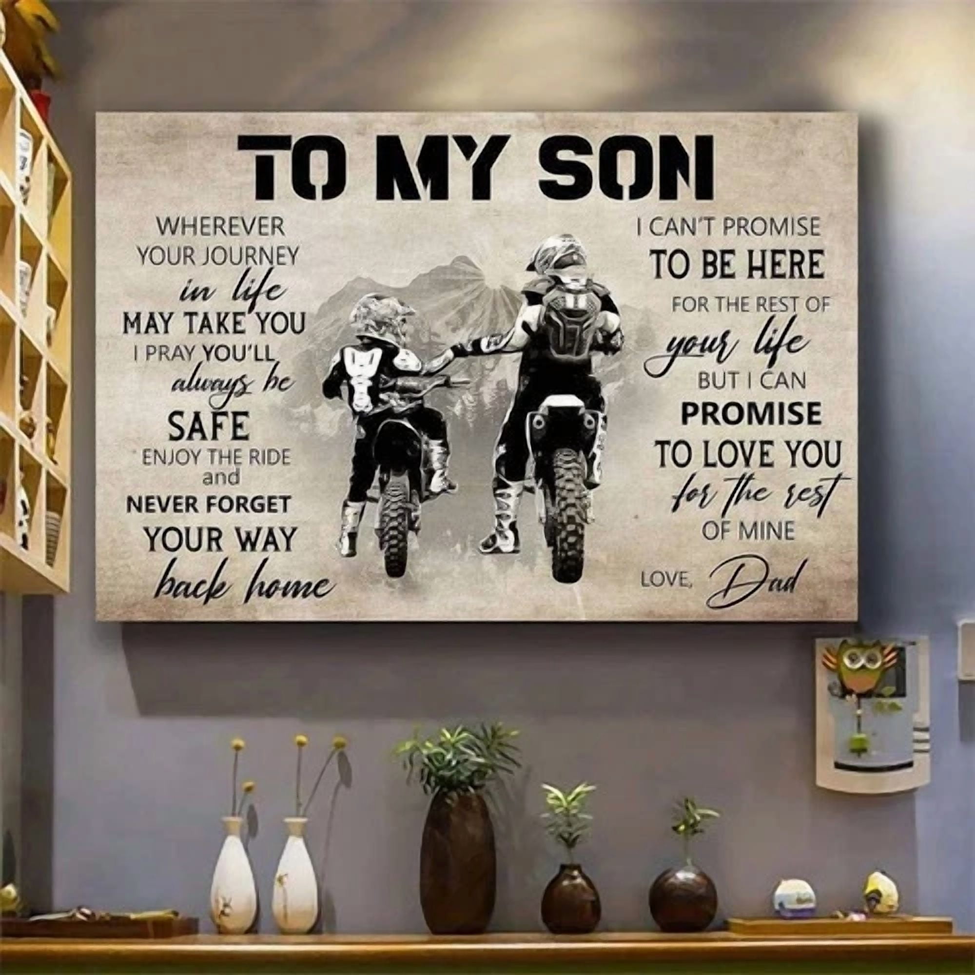 Dopaprint UNFRAMED PAPER POSTER To My Son Poster - Gift From Dad To Son ...
