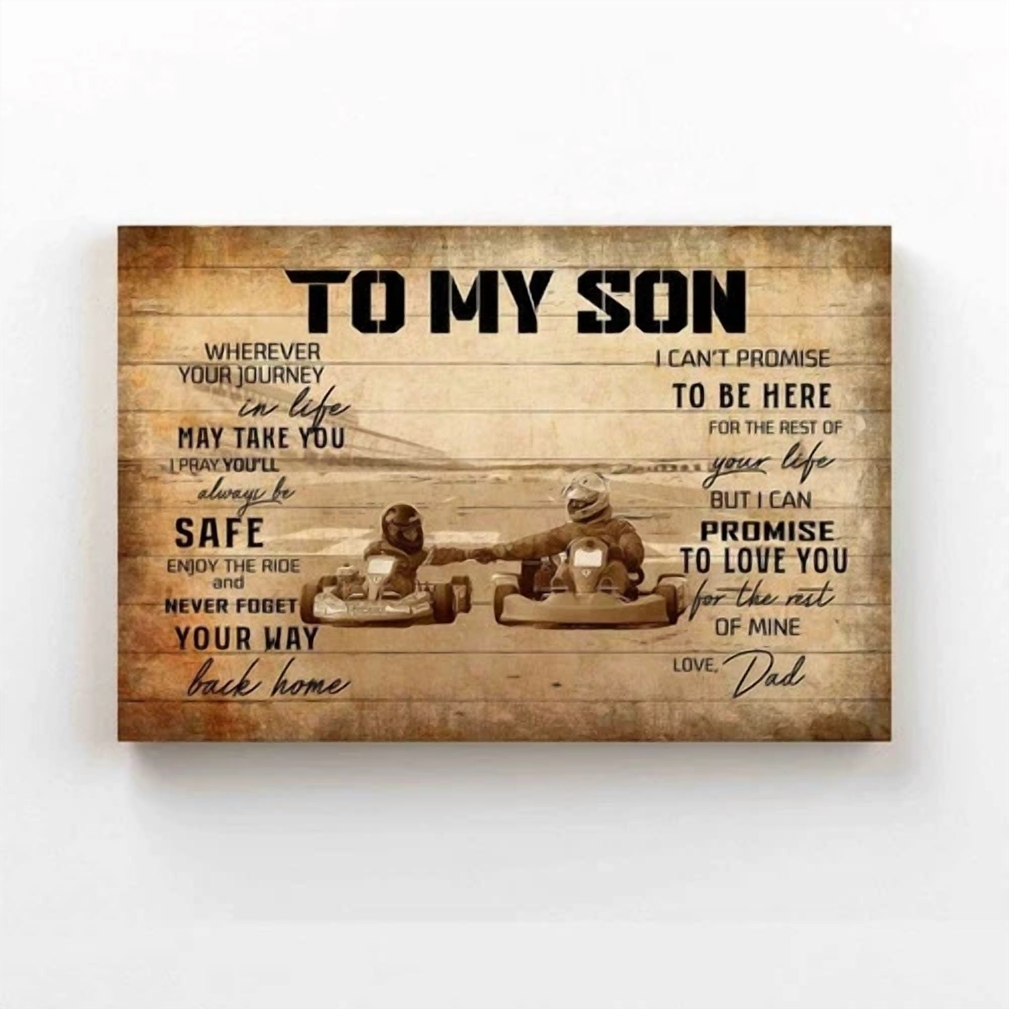 Dopaprint UNFRAMED PAPER POSTER To My Son Poster Racing Boy Poster Race ...