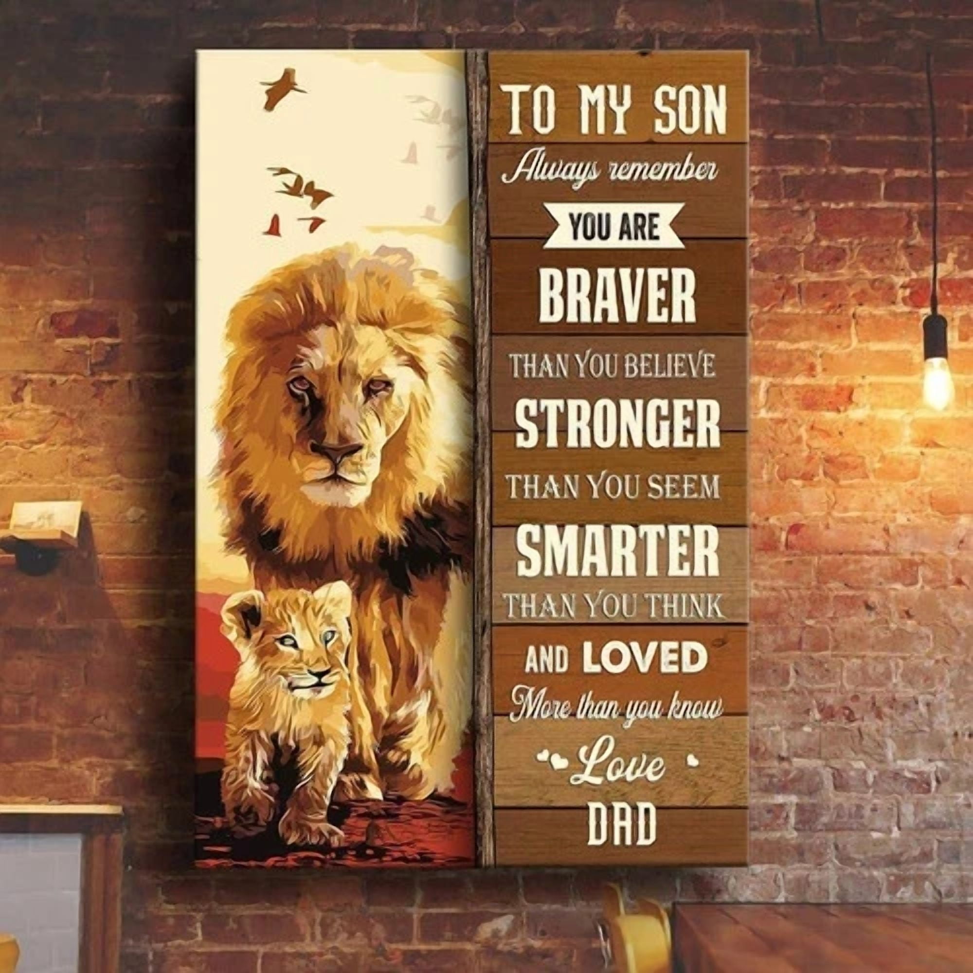 Dopaprint UNFRAMED PAPER POSTER To My Son You Are Braver Than You ...