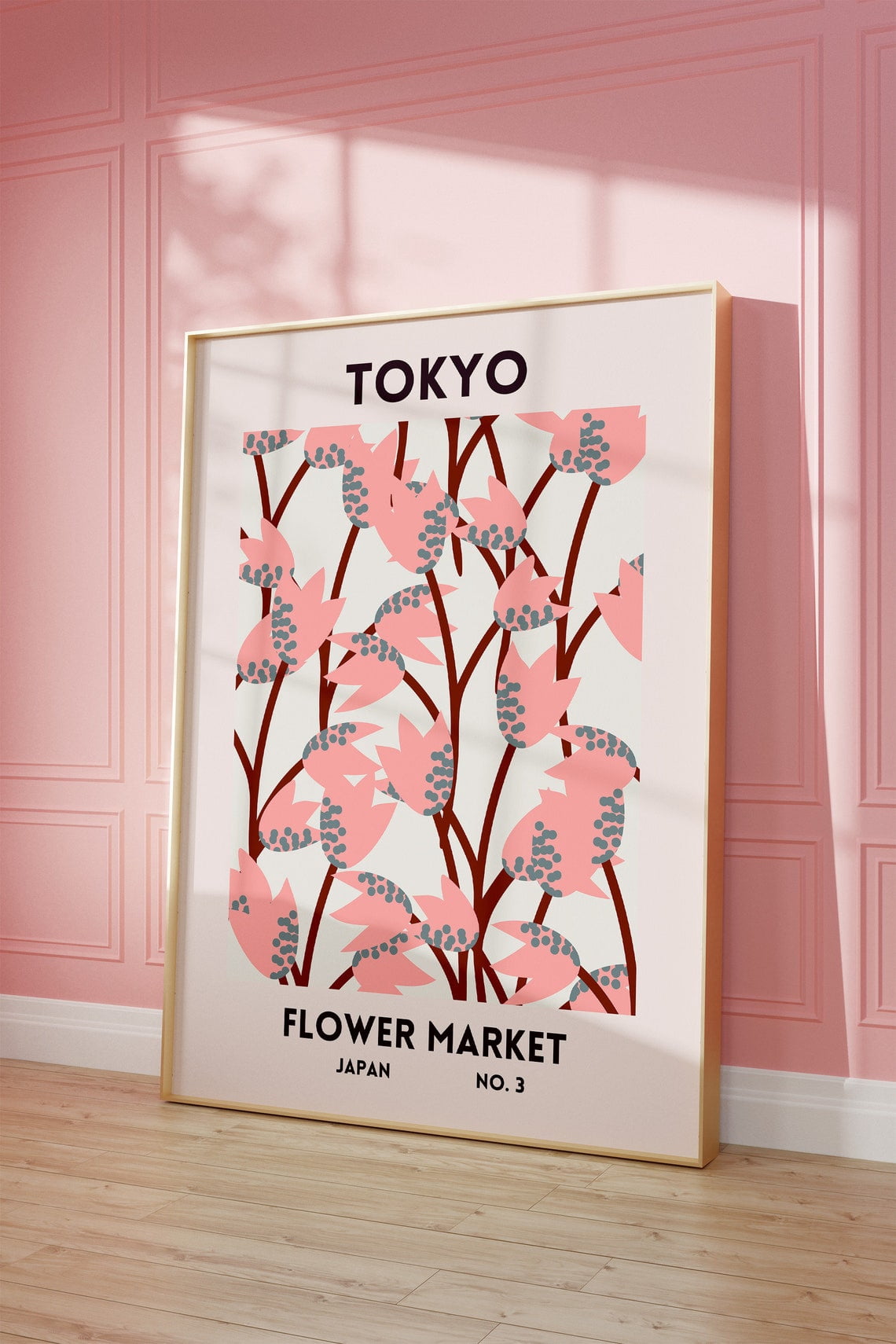 Dopaprint UNFRAMED PAPER POSTER Tokyo Flower Market Print Cherry ...