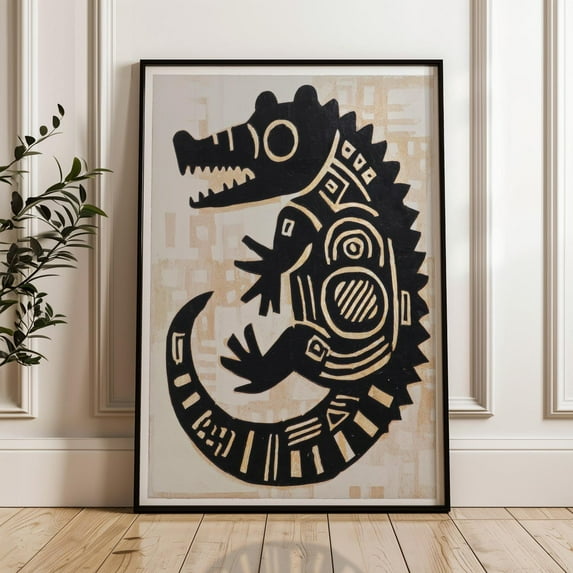 Dopaprint UNFRAMED PAPER POSTER Traditional Mexi.Can Crocodile Poster ...