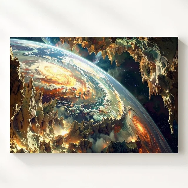 Dopaprint UNFRAMED PAPER POSTER Transforming Alien Planet Posterfiery ...