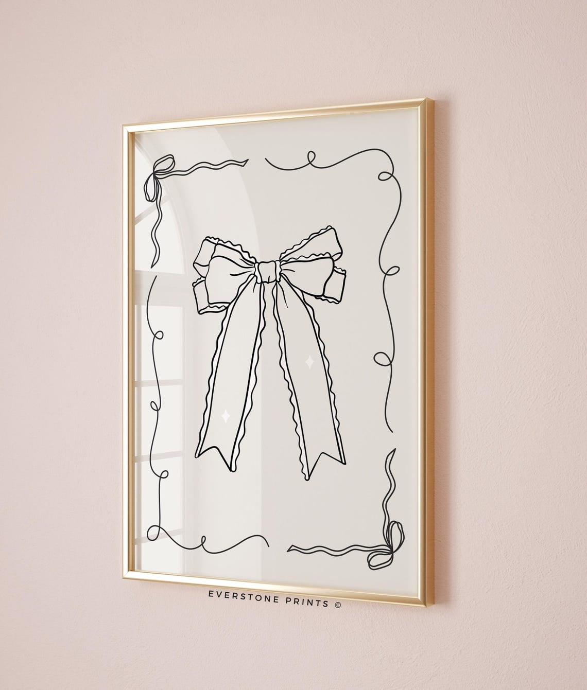 Dopaprint UNFRAMED PAPER POSTER Trendy Coquette Bow, Preppy Poster ...