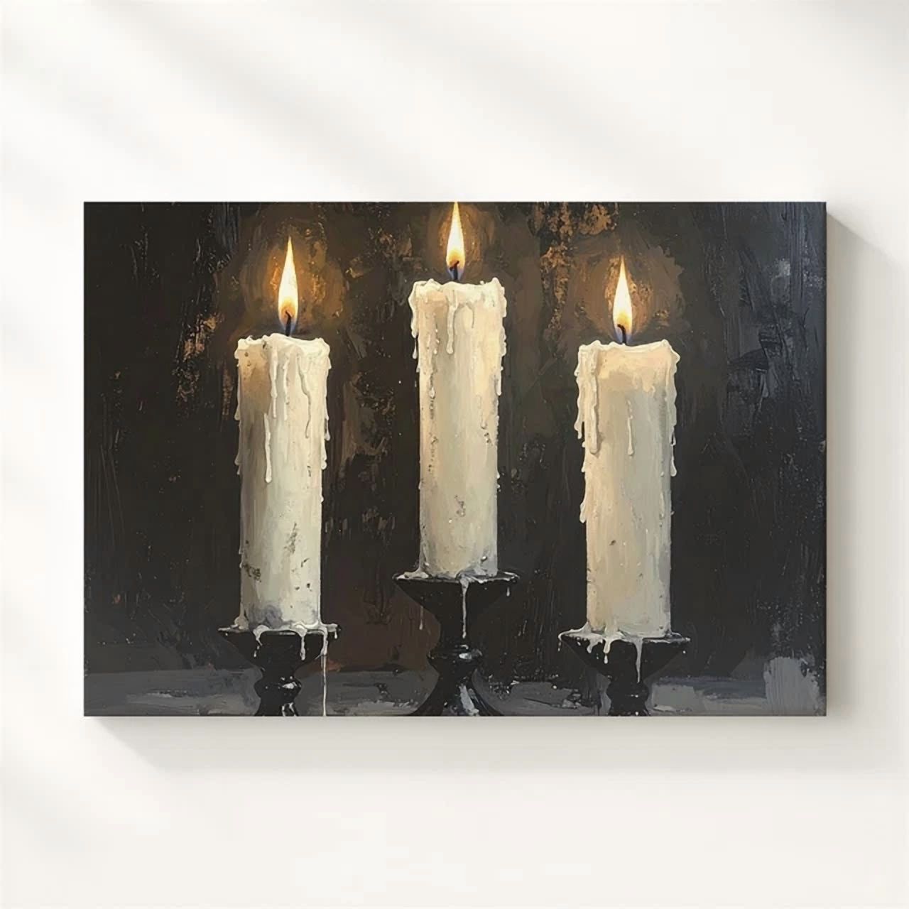 Dopaprint UNFRAMED PAPER POSTER Trinity Flame Sacred Candlelight Ritual ...