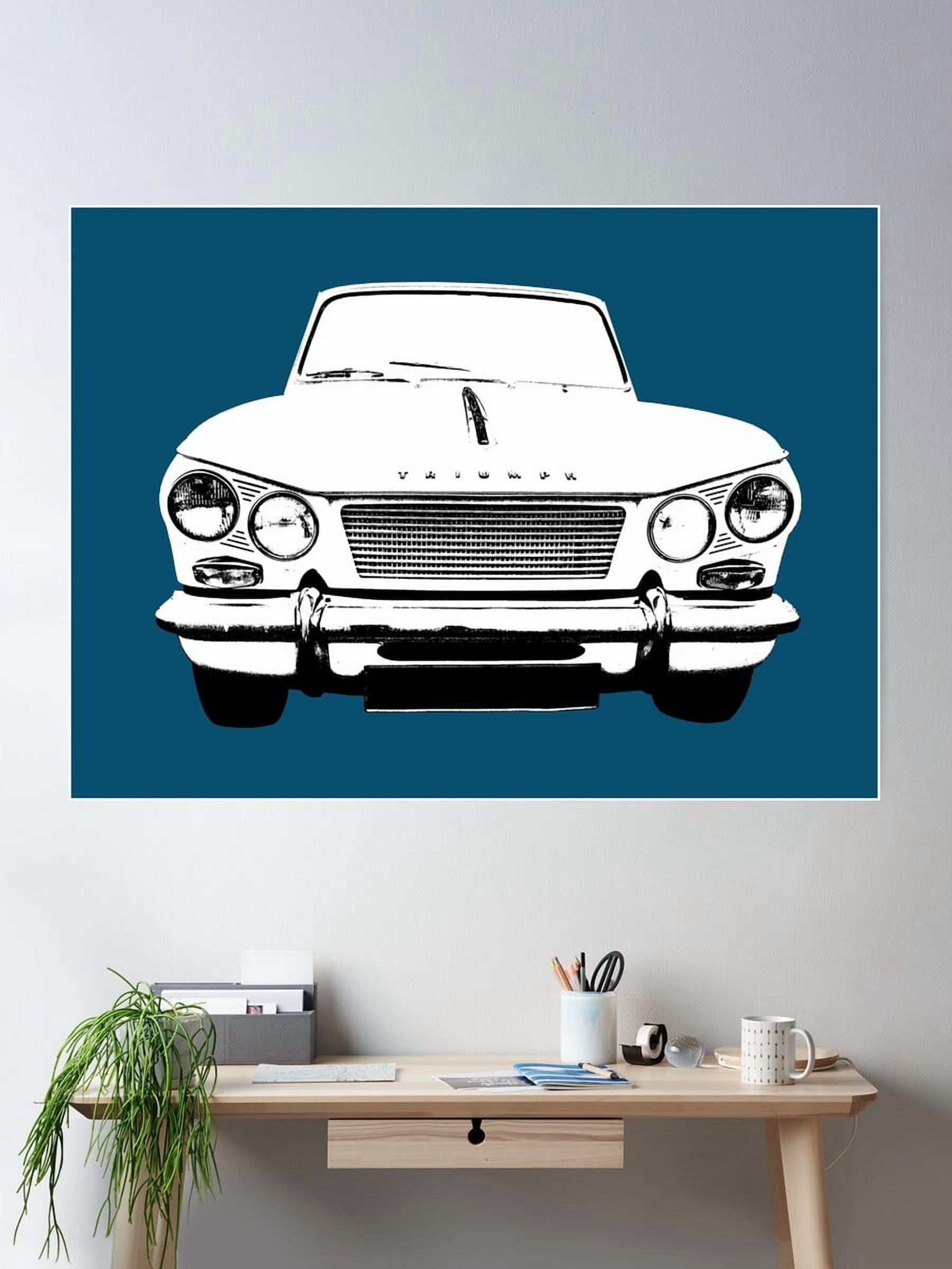 Dopaprint UNFRAMED PAPER POSTER Triumph Vitesse 1960S British Classic ...