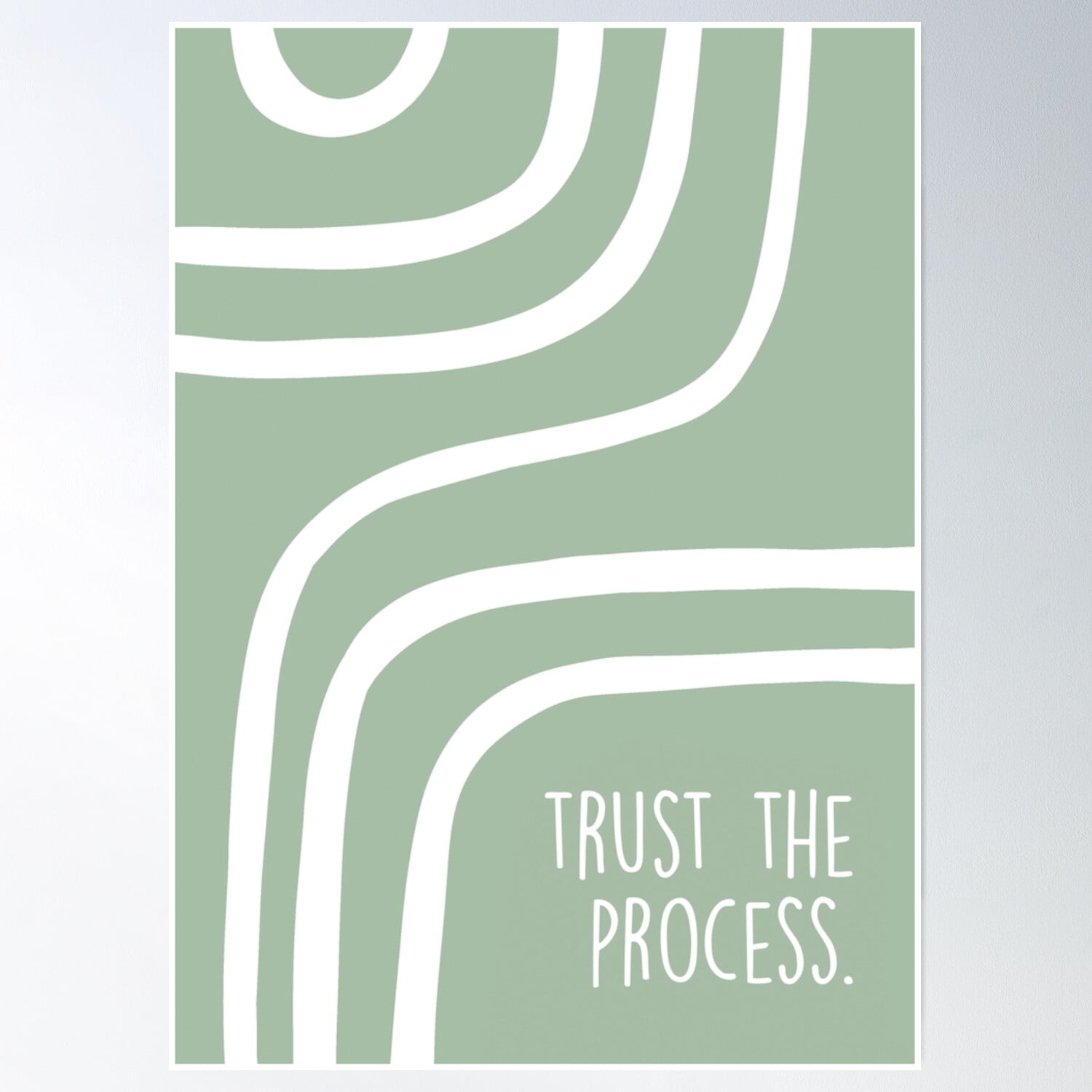 Dopaprint UNFRAMED PAPER POSTER Trust The Process Poster Wall Art ...