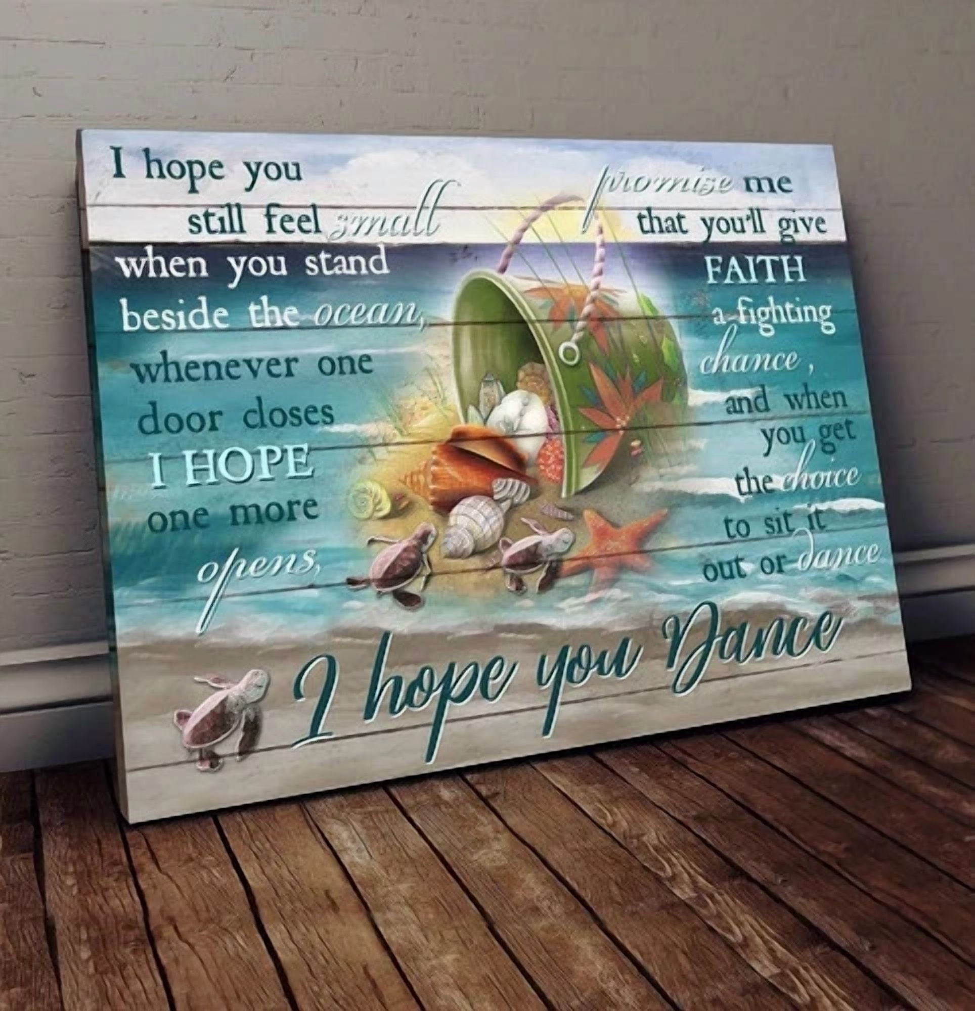 Dopaprint UNFRAMED PAPER POSTER Turtle, I Hope You Dance - Poster, Gift ...
