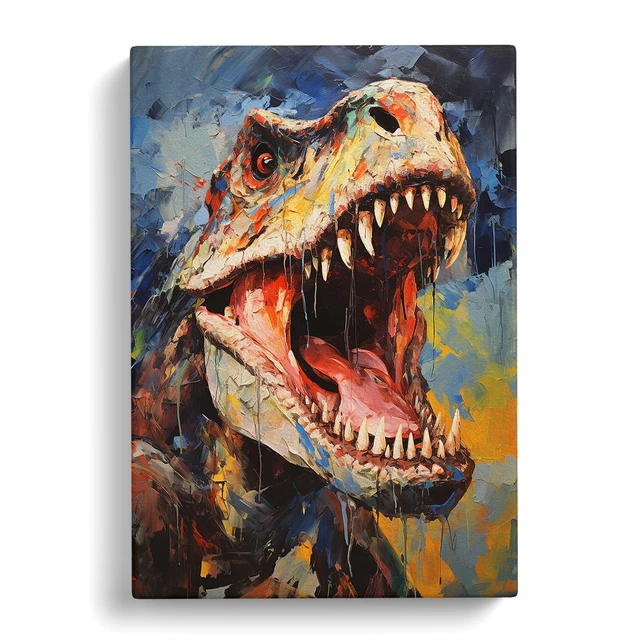 Dopaprint UNFRAMED PAPER POSTER Tyrannosaurus Rex Expressionism Wall ...