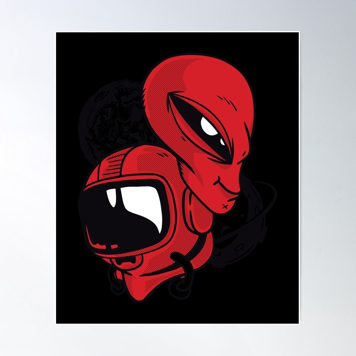 Dopaprint UNFRAMED PAPER POSTER Ufo Alien Astronaut Design Poster Wall ...