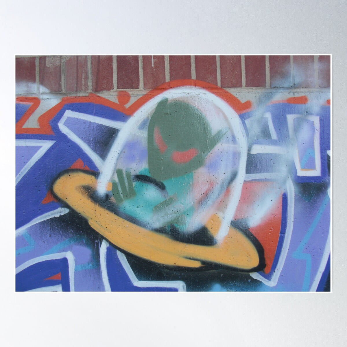 Dopaprint UNFRAMED PAPER POSTER Ufo Graffiti 01 Poster Wall Art, Modern ...