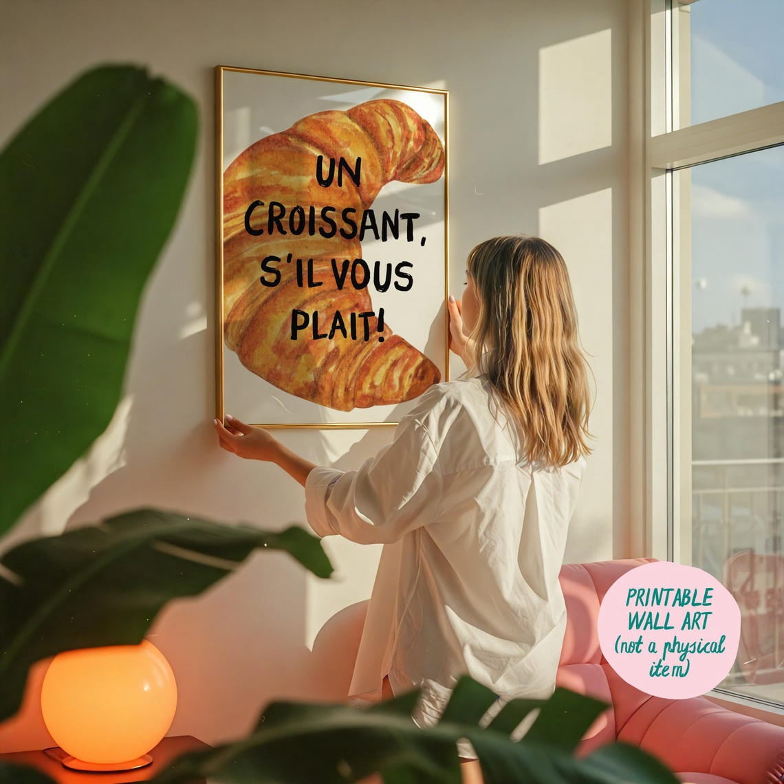 Dopaprint UNFRAMED PAPER POSTER Un Croissant S'Il Vous Plait Art Print ...