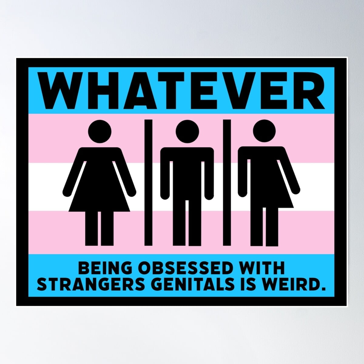 Dopaprint UNFRAMED PAPER POSTER Unconventional Bathroom Sign Poster ...