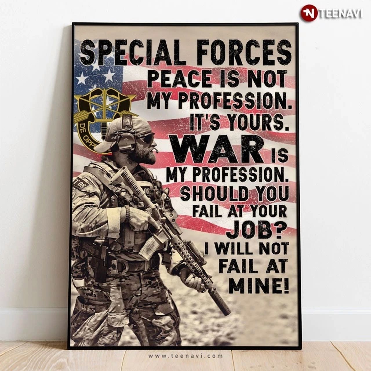 Dopaprint UNFRAMED PAPER POSTER United States Army Special Forces De ...