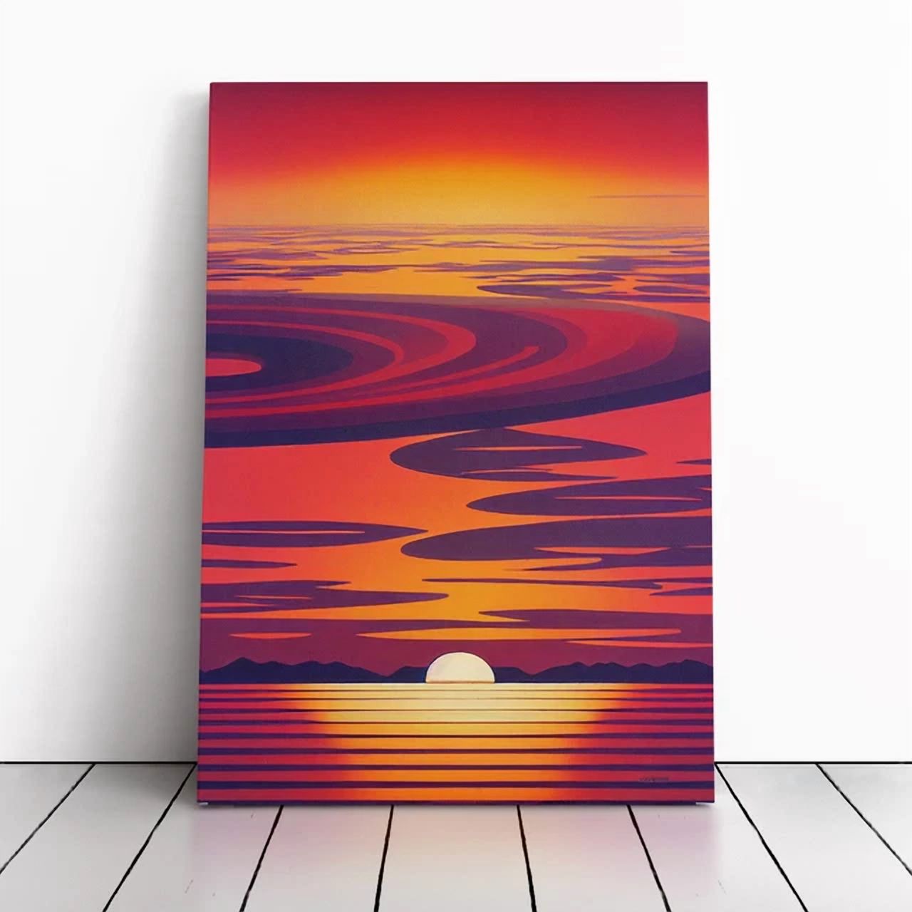 Dopaprint UNFRAMED PAPER POSTER Unreal Sunset View Wall Art Print ...