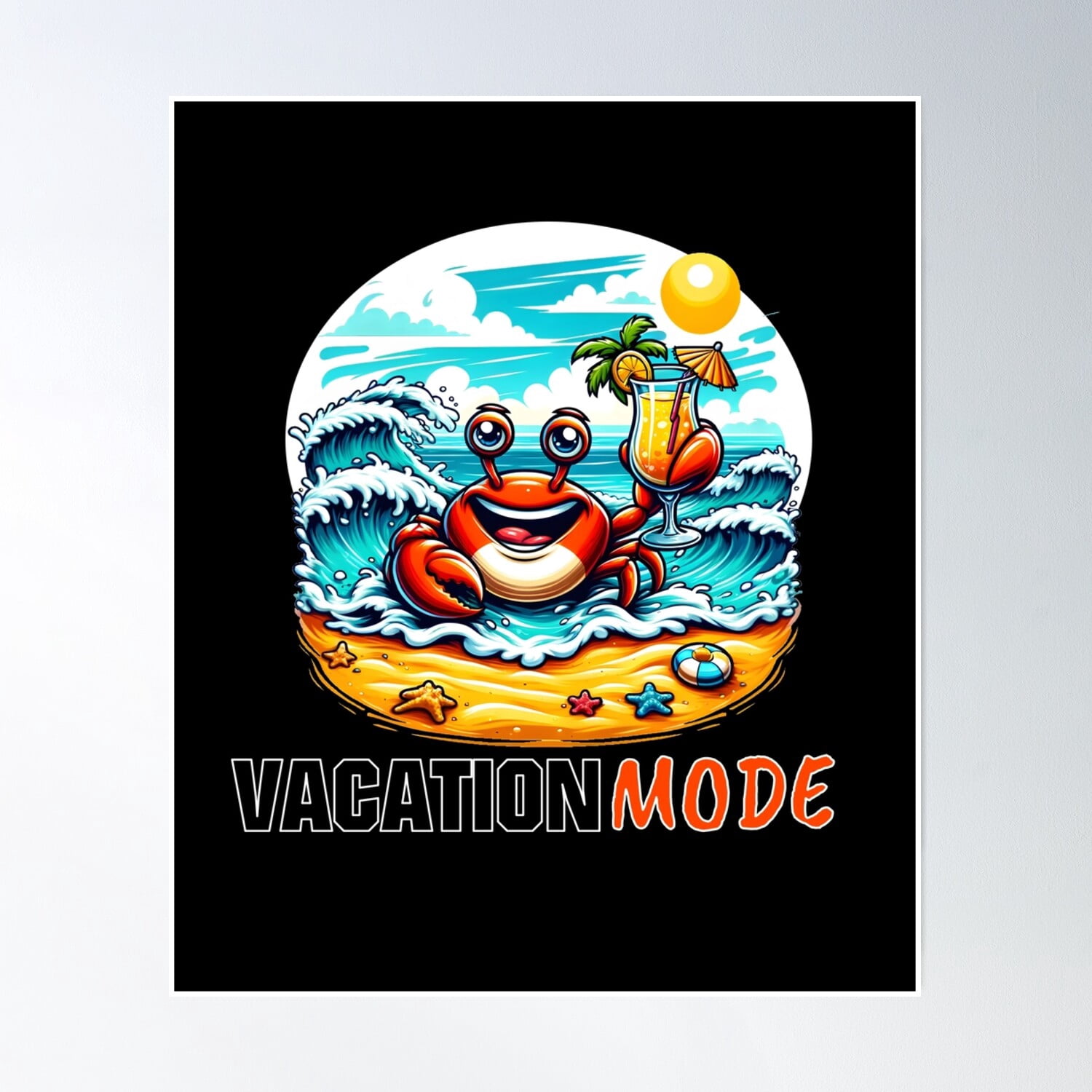 Dopaprint UNFRAMED PAPER POSTER Vacation Mode Beach Poster Wall Art ...