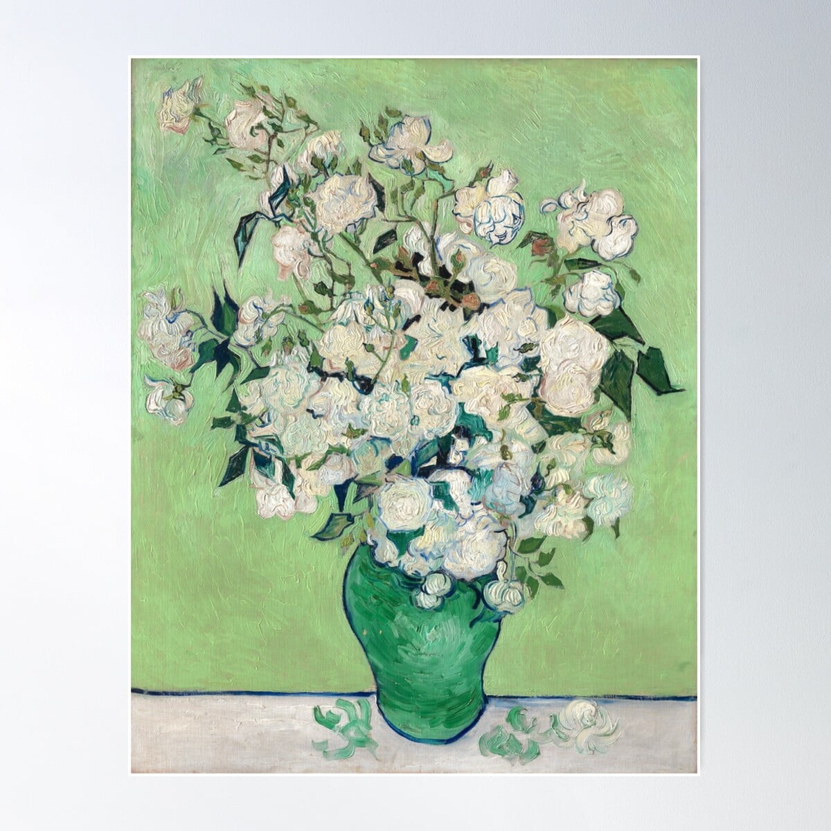 Dopaprint UNFRAMED PAPER POSTER Van Gogh, Roses, 1890 Poster Wall Art ...