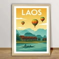 Dopaprint UNFRAMED PAPER POSTER Vang Vieng Laos Travel Poster: Southern ...
