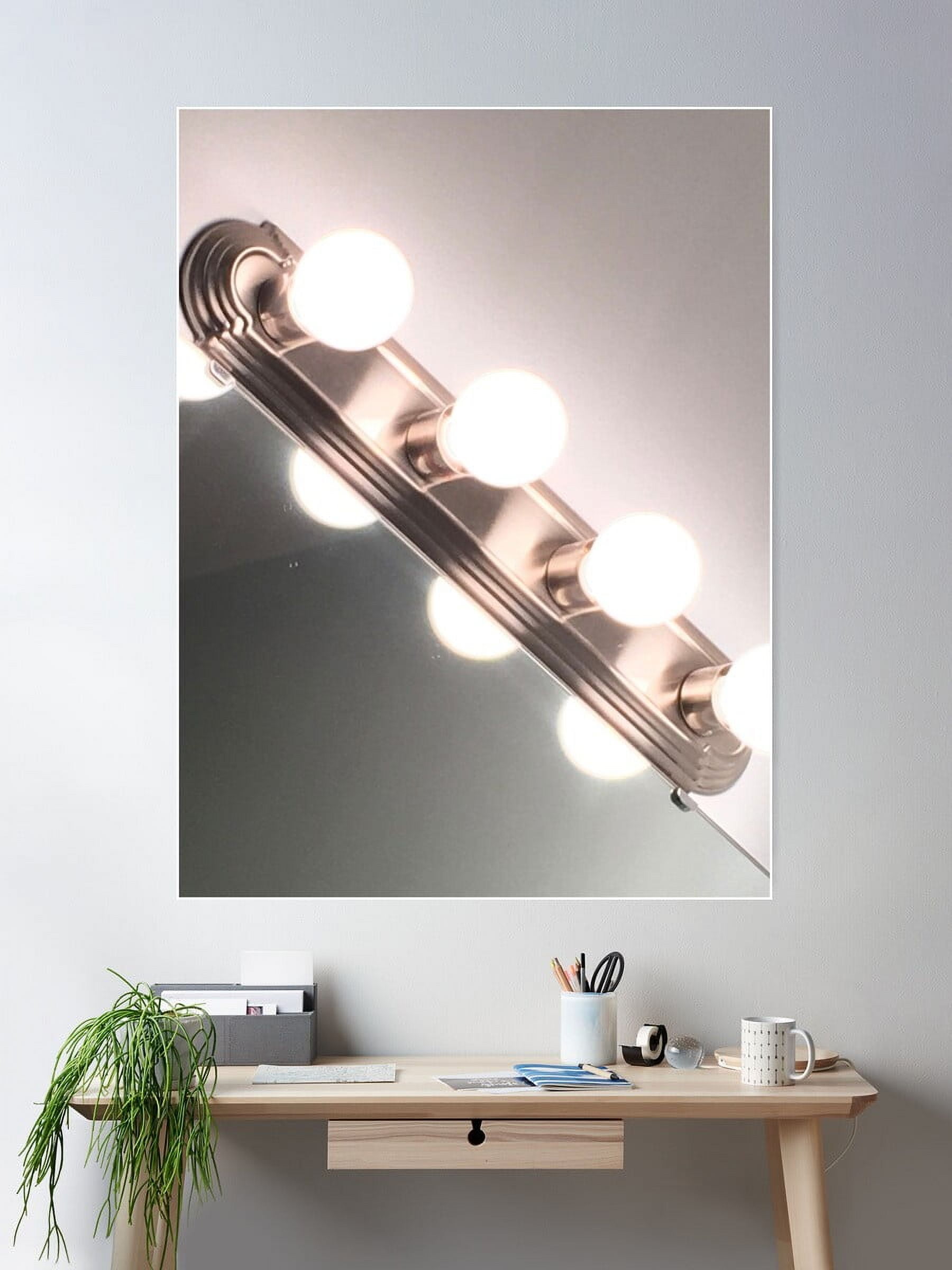 Dopaprint UNFRAMED PAPER POSTER Vanity Lights Poster Wall Art, Modern ...