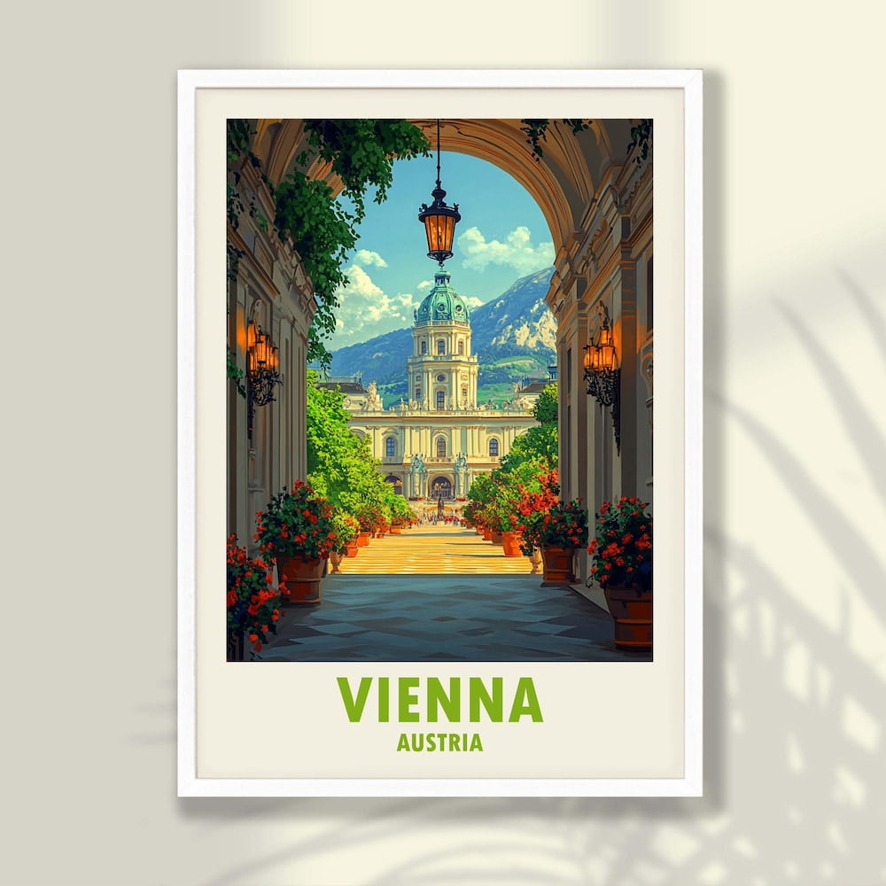 Dopaprint UNFRAMED PAPER POSTER Vienna Travel Poster - Vienna Print ...