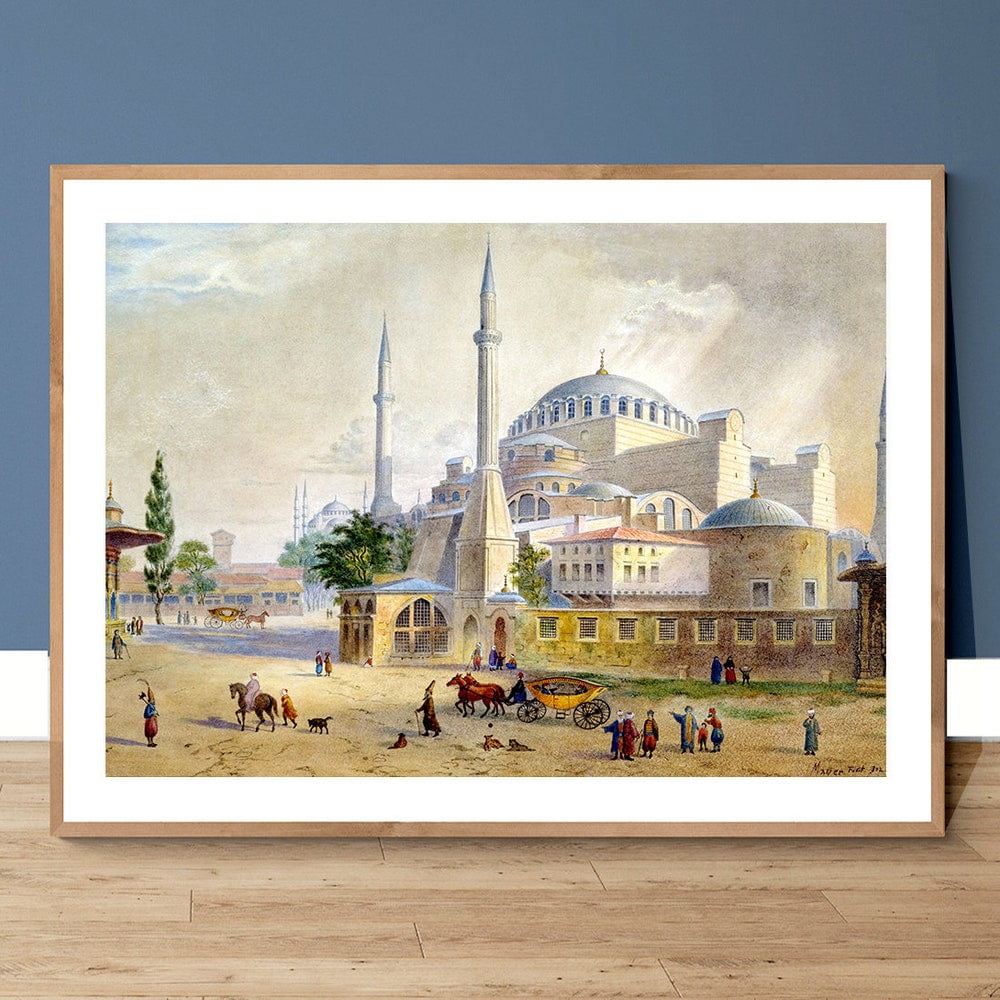 Dopaprint UNFRAMED PAPER POSTER Views Of The Aya Sofia, 1852 Vintage ...