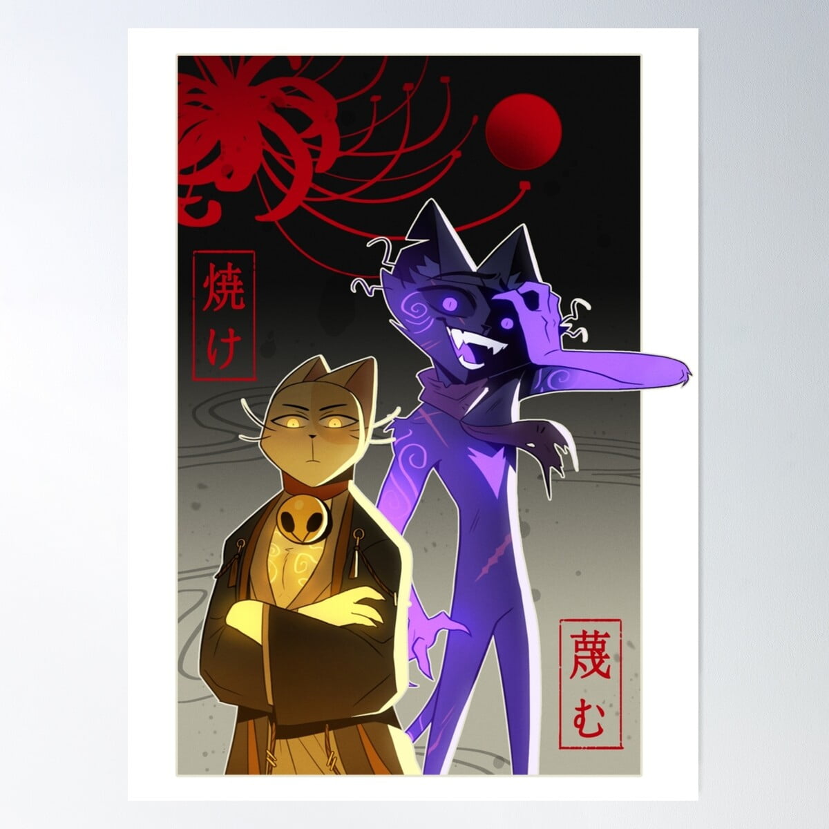 Dopaprint UNFRAMED PAPER POSTER Villainous Misfit & Mieko Poster Wall ...