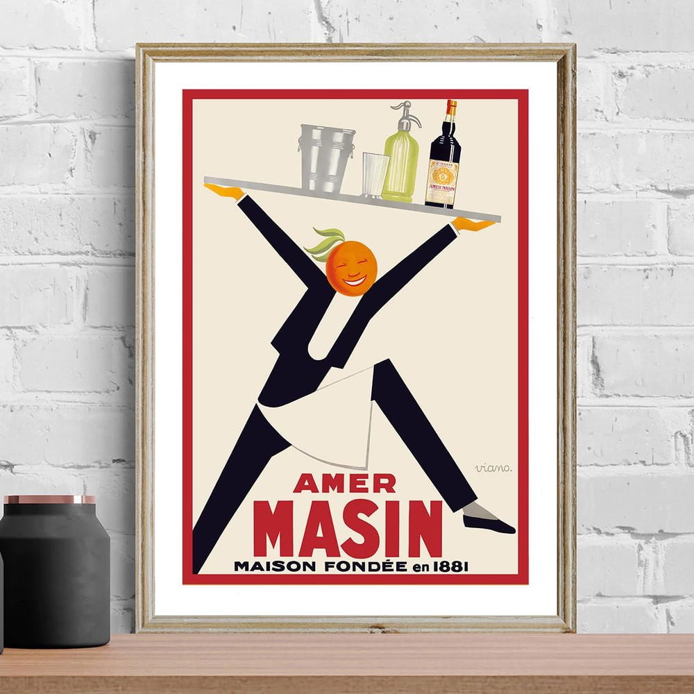 Dopaprint UNFRAMED PAPER POSTER Vintage Amer Masin Advertisement (1930 ...