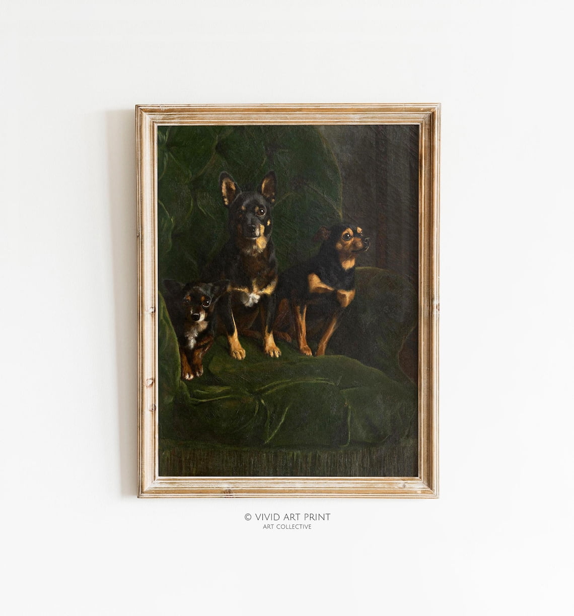 Dopaprint UNFRAMED PAPER POSTER Vintage Dog Wall Art, Victorian Home ...