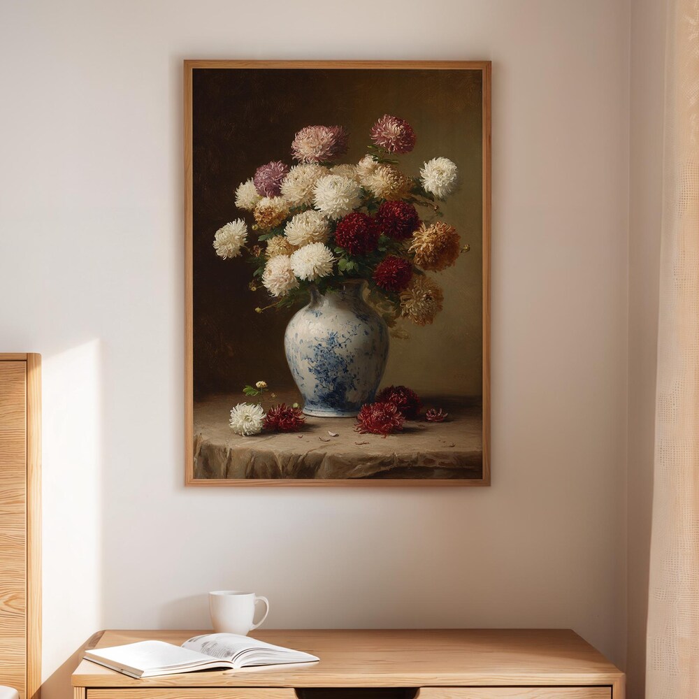 Dopaprint UNFRAMED PAPER POSTER Vintage Floral Still Life Poster ...