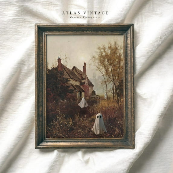 Dopaprint UNFRAMED PAPER POSTER Vintage Hal.Low.Een Ghosts Print ...