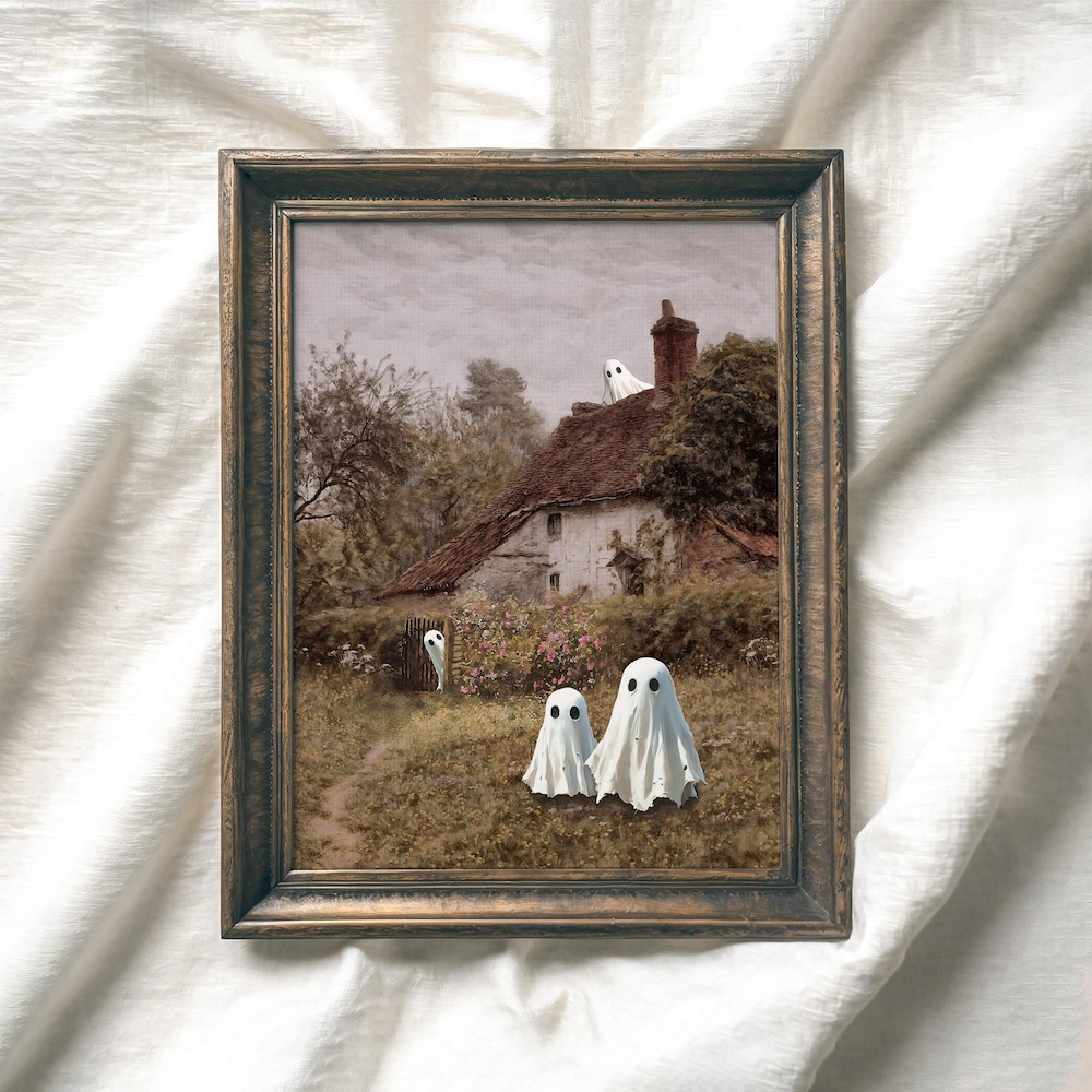 Dopaprint UNFRAMED PAPER POSTER Vintage Hal.Low.Een Ghosts Print ...