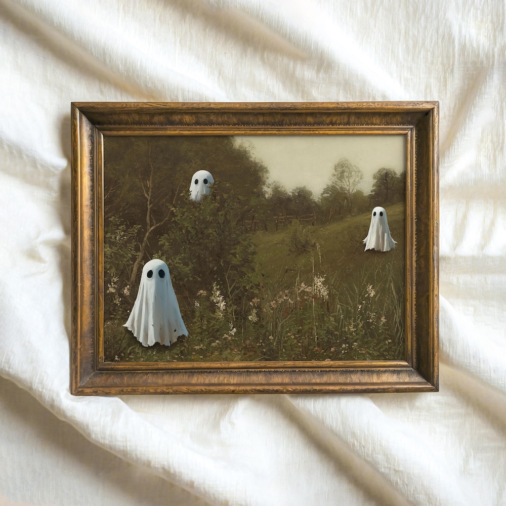 Dopaprint UNFRAMED PAPER POSTER Vintage Hal.Low.Een Ghosts Print ...