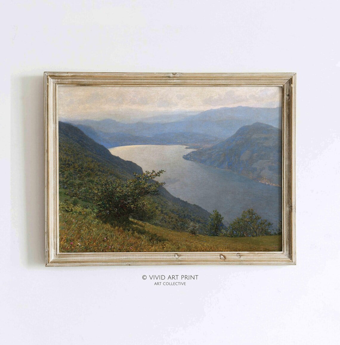 Dopaprint UNFRAMED PAPER POSTER Vintage Lake Mountains Landscape Wall ...
