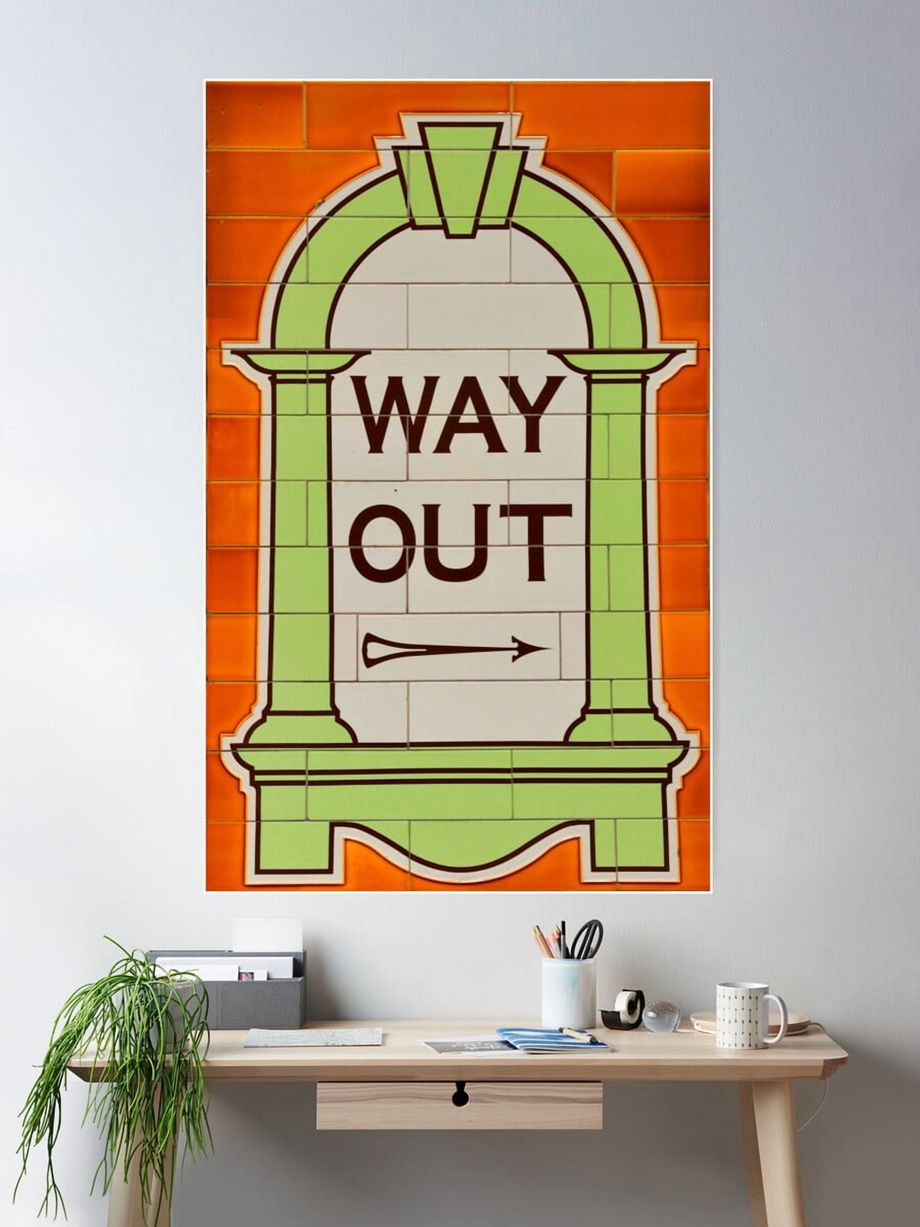 Dopaprint UNFRAMED PAPER POSTER Vintage London Underground Railway ...