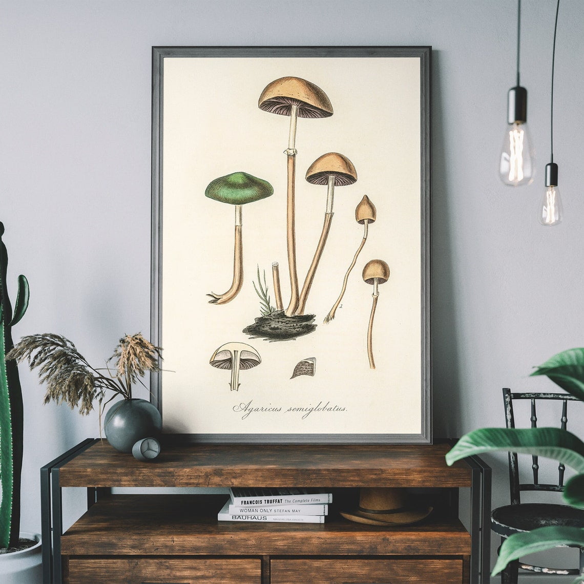 Dopaprint UNFRAMED PAPER POSTER Vintage Mushroom Botanical Illustration ...