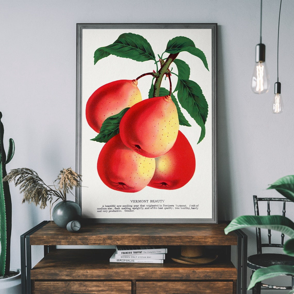 Dopaprint UNFRAMED PAPER POSTER Vintage Pear Poster, Lithograph Print ...