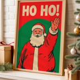 Dopaprint UNFRAMED PAPER POSTER Vintage San.Ta Chris.Tmas Print: Retro "Ho Ho" Decor (Pdf & Jpg ...