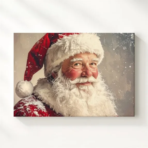 Dopaprint UNFRAMED PAPER POSTER Vintage San.Ta Claus Portrait Poster ...