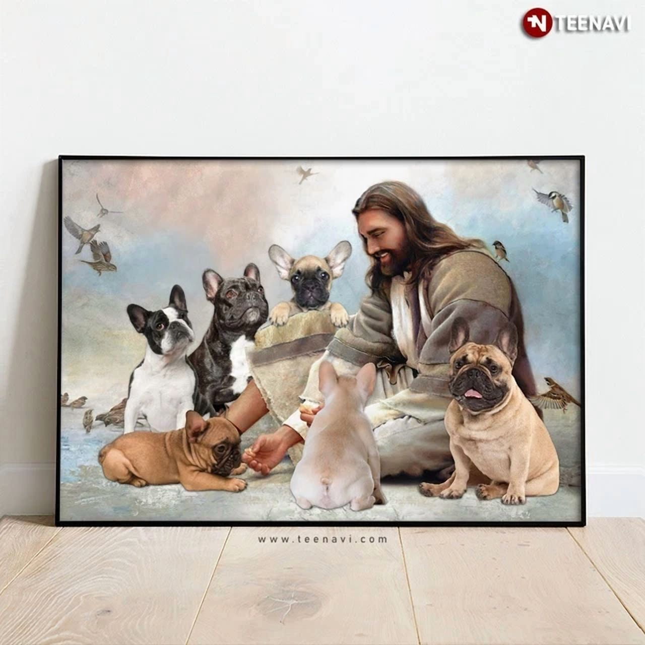 Dopaprint UNFRAMED PAPER POSTER Vintage Smiling Jesus Christ Playing ...