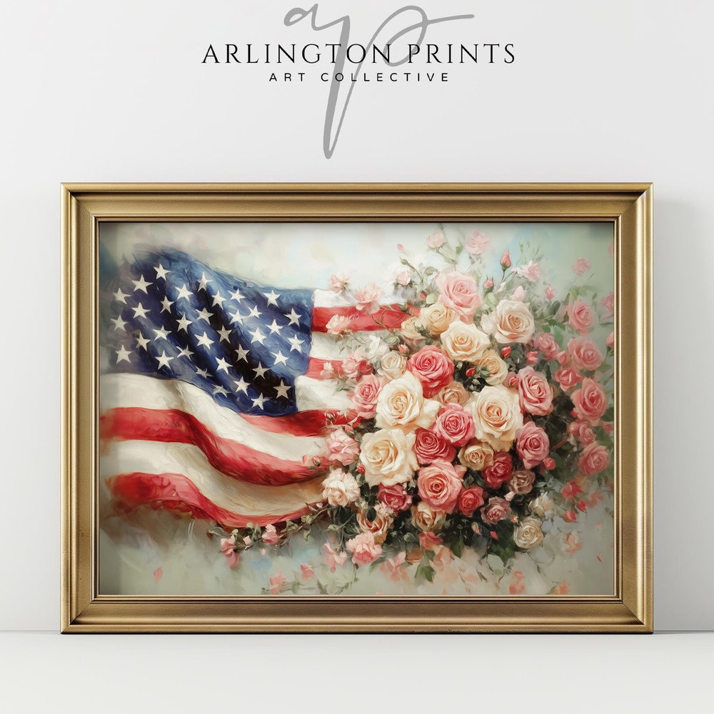 Dopaprint UNFRAMED PAPER POSTER Vintage Spring Americana Print, Floral ...